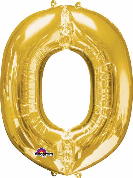 Gold Letter O Balloon 34 inch | Party Connection Canada